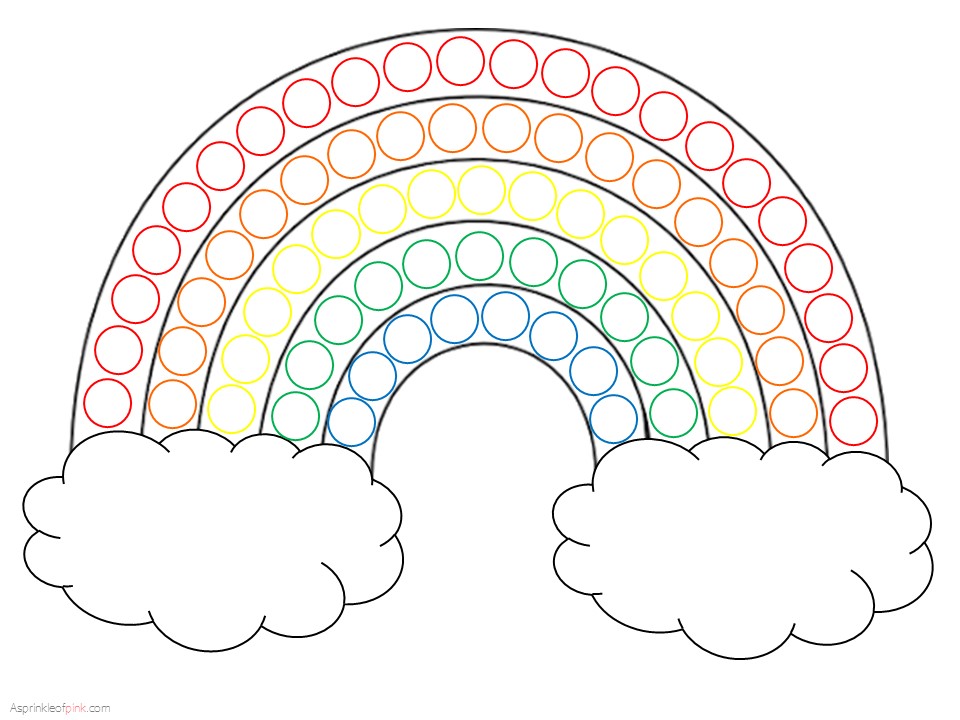 Rainbow Do A Dot Free Printable